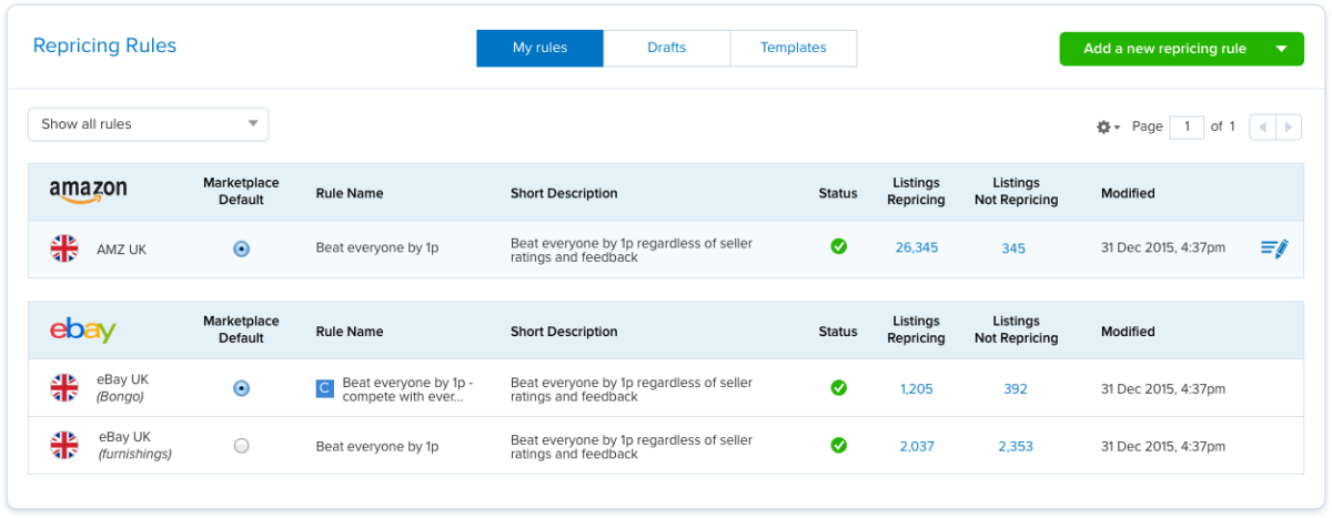 Screenshot Tour of RepricerExpress, Amazon Repricer